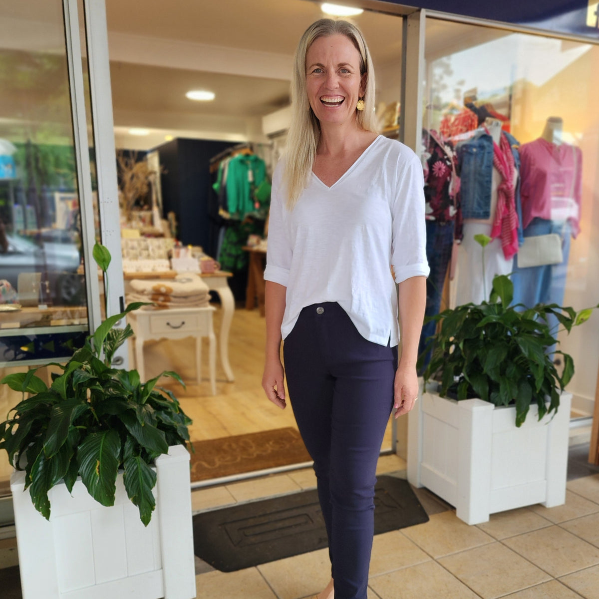 Wakee Stretch Jeans Navy – Emporium Lane